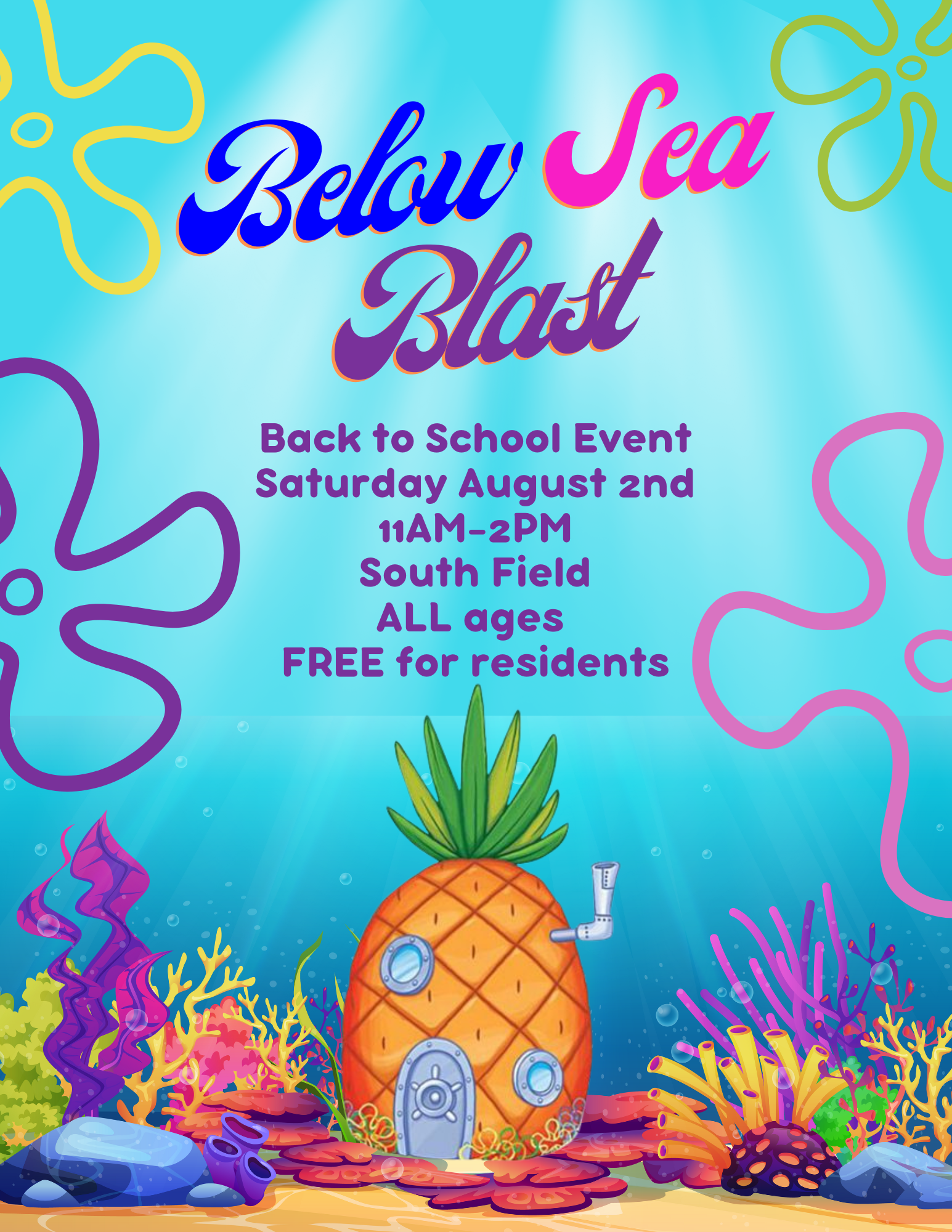 Below Sea Blast- Back 2 School Event - Durbin Crossing Living